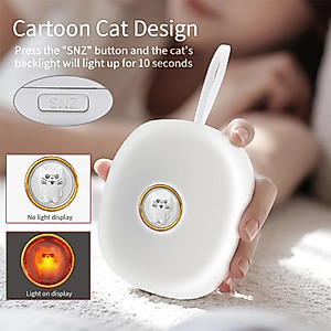 Extra Loud Vibrating Alarm Clock, Extra Loud Vibrating Alarm Clock with Bed Shaker, Cute Battery Operated Loud Alarm Clock for Heavy Sleepers, Hard of Hearing Deaf, Teens