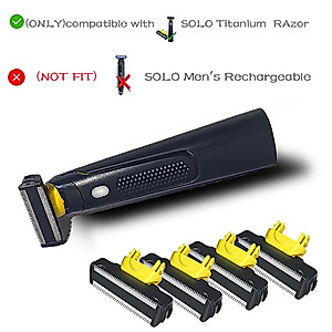 JUPSDDTH Replacement Blades for Electric Razor Solo Trimmer Titanium Replacement Cutter Head