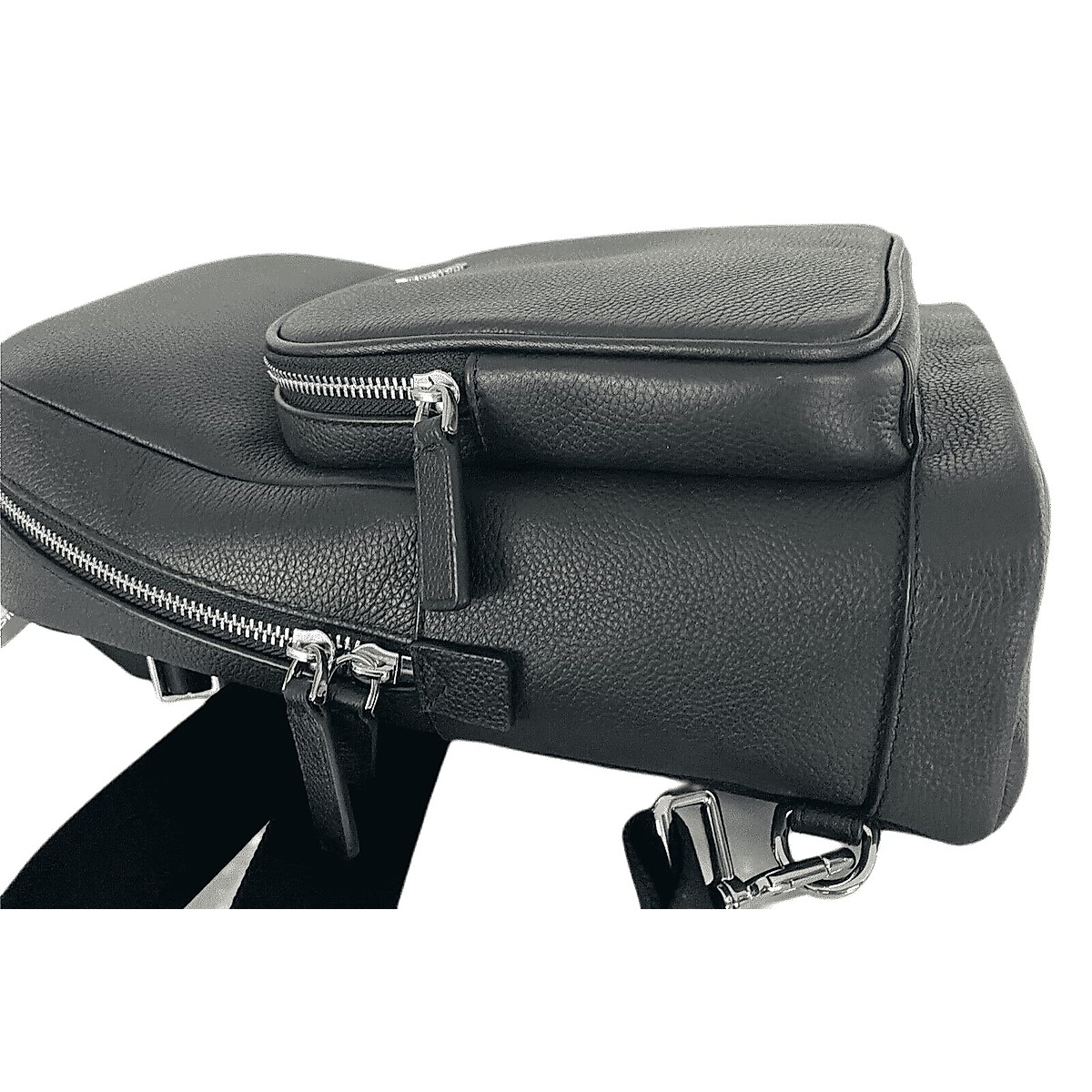 Michael Kors Cooper Commuter Sling Pack Embossed Leather Backpack