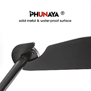 PHUNAYA Under Cabinet Paper Towel Holder Wall Mount for Home Kitchen,Stainless Steel for Large Rolls-Black