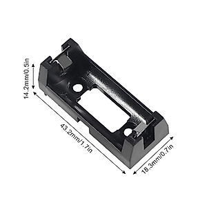 8pcs CR123A CR123 Battery Holder Box Clip Case with PCB Mounting Wire for CR123 CR123A Lithium Battery