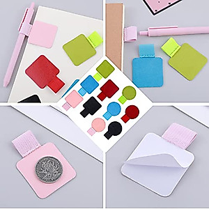 Teaaha 10Pcs Notebook Pen Holder Planner Pen Holder For Notebook Adhesive Pen Loop Holder Elastic Pencil Pen Holder Loop Designed For Notebooks Journals Calendars Pen Loops With 10 Colors