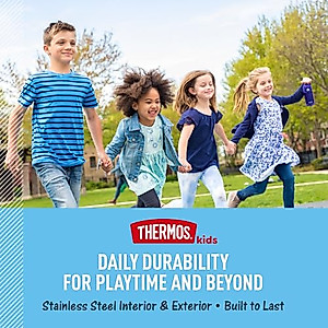 THERMOS FUNTAINER 16 Ounce Stainless Steel Vacuum Insulated Food Jar with Spoon, Purple Mirage