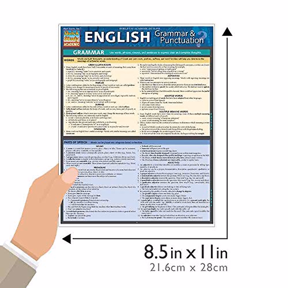 English Grammar & Punctuation QuickStudy Laminated Reference Guide (QuickStudy Academic)