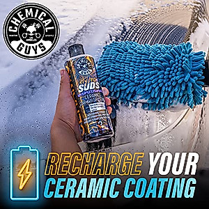 Chemical Guys CWS21216 HydroSuds Ceramic SiO2 Shine High Foaming Car Wash Soap (Works with Foam Cannons, Foam Guns or Bucket Washes) For Cars, Trucks, Motorcycles, RVs & More, 16 fl oz, Berry Scent