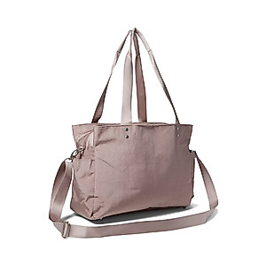 Baggallini The Only Bag - Multi-Compartment Crossbody Tote Bag for Women, Blush Shimmer