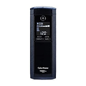 CyberPower CP1500AVRLCD Intelligent LCD UPS System, DISCONTINUED * SEE NEW UPDATED MODEL CP1500AVRLCD3 *