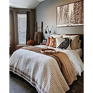 Chunky Knit Reversible Throw Blanket - Threshold™