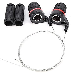 Bicycle Speeds Shifter, Practical Bicycle Derailleur Convenient Bike Shift Lever Twist Shifter Lever Bicycle Twist Grip Gear Shifters for Mountain Bike Handlebar Brake Level Grips