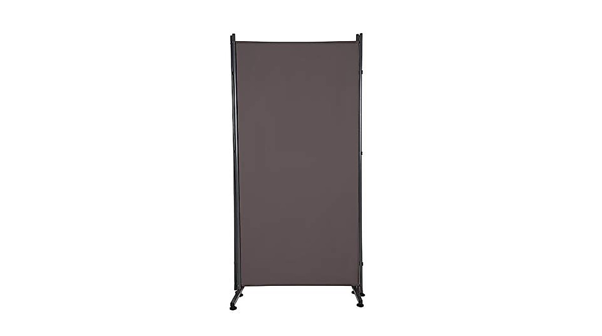 Versatile Grey Room Divider - Easy Assembly & Freestanding