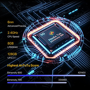 UMIDIGI Bison GT2 5G Rugged Smartphones Unlocked, 8G+128GB Android 12 Waterproof IP68/IP69K MediaTek Dimensity 900 6nm 64MP Primary Camera 6.5" FHD 6150mAh Fast Charge NFC Cell Phone