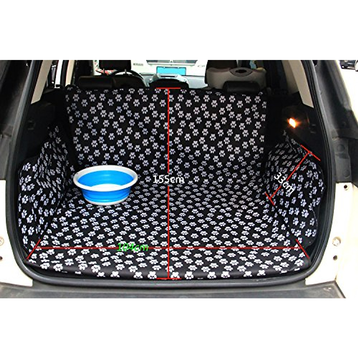 Pet Dog Trunk Cargo Liner - Oxford Car SUV Seat Cover - Waterproof Floor Mat for Dogs Cats - Washable Dog Accessories