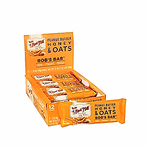 Bob's Red Mill Peanut Butter Honey & Oat Bob's Bars, 1.76 Ounce (Pack of 12)