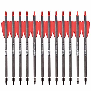 7.5" Crossbow Bolts Carbon Arrows SP350 for Cobra System R9 Bow Hunting, Pack of 12