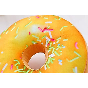 Wemi TIPINOICE Colourful Creative 3D Plush Doughnut Throw Pillow Sofa Car Office Cushion