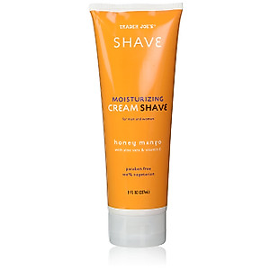 (2 Pack) Trader Joe's Honey Mango Moisturizing Shave Cream with Aloe Vera and Vitamin E for Men and Women