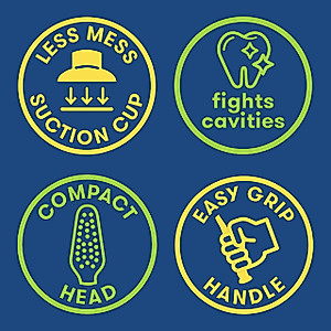 Firefly LightUp Timer Toothbrush with Suction Cup 2 ea (color may vary)