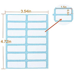Deli self adhesive labels no.7180 - 12 sheets (168 labels)