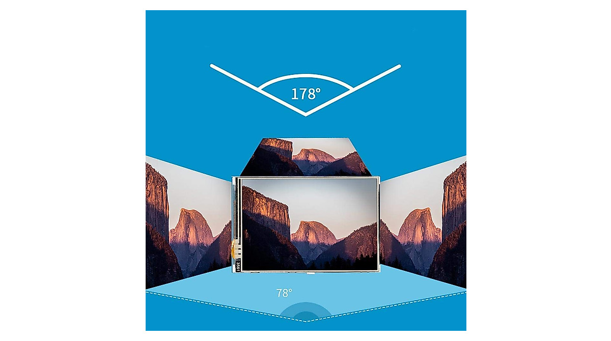 Yoidesu 3.5-inch Colorful Touchscreen for, HDMI LCD IPS Touch Screen ...