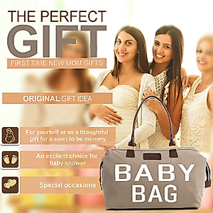 CHQEL Baby Diaper Bag, Mommy Bags for Hospital & Functional Large Baby Diaper Travel Bag for Baby Care