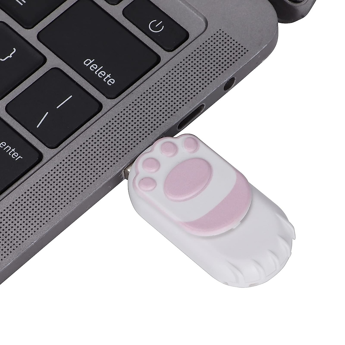 Kafuty-1 USB 2.0 Flash Drive,Cat Paw Cute Shape USB Stick Memory Stick,16GB/32GB/64GB/128GB Portable U Disk USB Memory Stick for Computer Laptop(64GB)