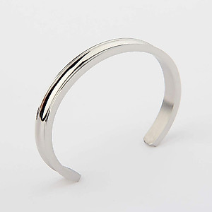 WUSUANED Breathe Hair Tie Deep Grooved Cuff Bracelet Lotus Flower Yoga Sign Jewelry Gift for Women Girls