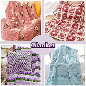 4 PCS 400g Soft Chenille Yarn Velvet Yarn for Crocheting,Fluffy Yarn for Knitting and Crochet DIY Craft,Warm Yarn for Blanket Bag Hat Scarve Clothe Gloves Slippers Doll（Bright Green）