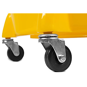 WEN Rolling Mop Bucket with Down Press Wringer, 26-Quart Capacity (73034B)