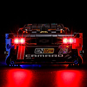 BRIKSMAX Led Lighting Kit for LEGO-42153 NASCAR Next Gen Chevrolet Camaro ZL1 - Compatible with Lego Technic Building Blocks Model- Not Include Lego Set