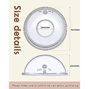 Lictin Milk Collector Catcher for Breastmilk - Breast Shells & Milk Catcher for Breastfeeding Relief (2 in 1), Protect Sore Nipples for Breastfeeding, Collect Breast Milk Leak for Nursing Moms