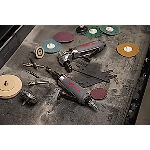 Ingersoll Rand 5102MAX Air Die Grinder – Right Angle, Ergonomic Grip, 0.4 HP and 20,000 RPM Motor, Lightweight Tool, Spindle Lock, Grey