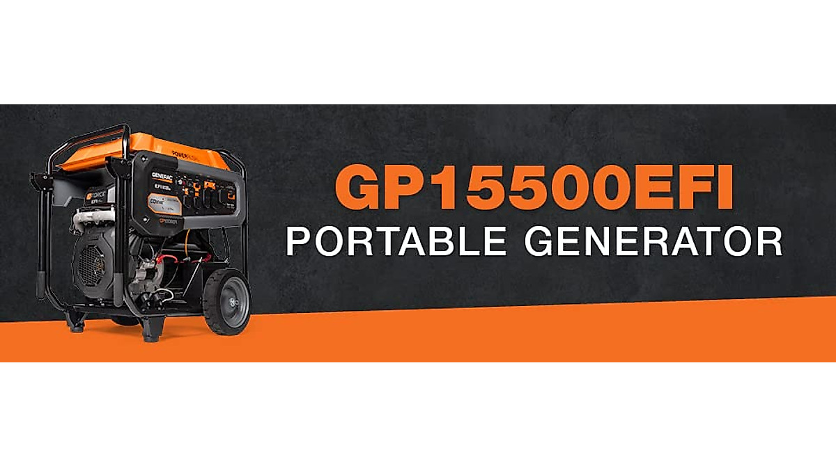 Generac GP15500EFI 15,500-Watt Portable Generator with COsense and EFI