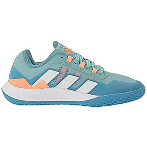 adidas Women's Forcebounce 2.0 Running Shoe, White/White/Pulse Blue, 9.5