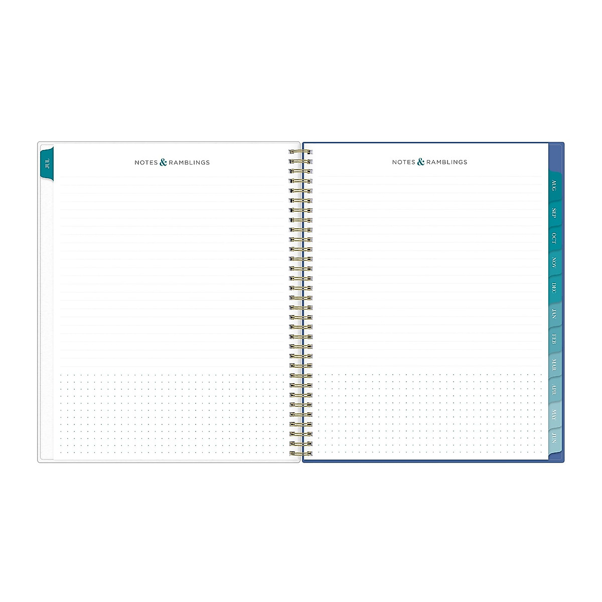 2023-2024 Blue Sky™ Inkwell Press Whirlwind Frosted Polypropylene Horizontal Weekly/Monthly Flex Academic Planning Calendar, 8-1/2" x 11", July 2023 to June 2024, 142398