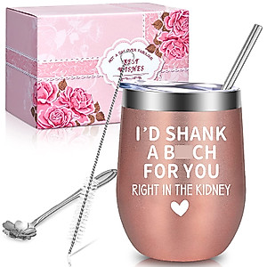 Best Friend, Birthday Gifts For Women -BFF, Friendship, Sister Gifts Birthday Gifts For Women Friends-Sisters Gifts From Sister -Funny Gifts For Women, Her, Mom, Wife, Teachers，Coworkers- Wine Tumbler