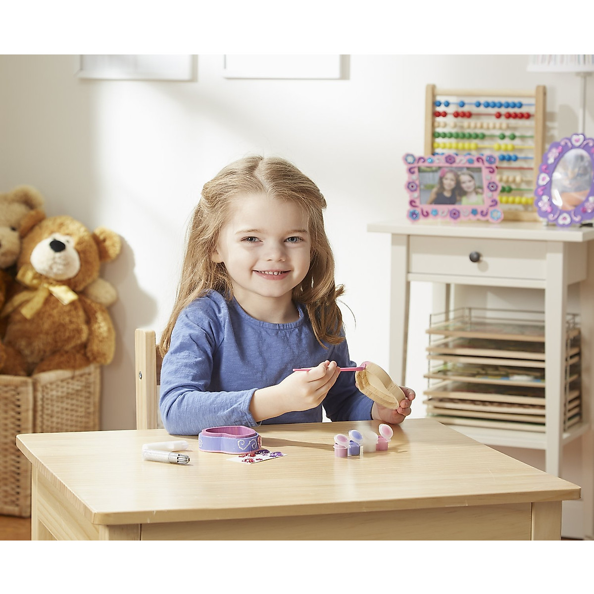 Melissa & Doug Created by Me! | Heart Box Wooden Craft Kit | Arts & Crafts| 4+ | Gift for Boy or Girl