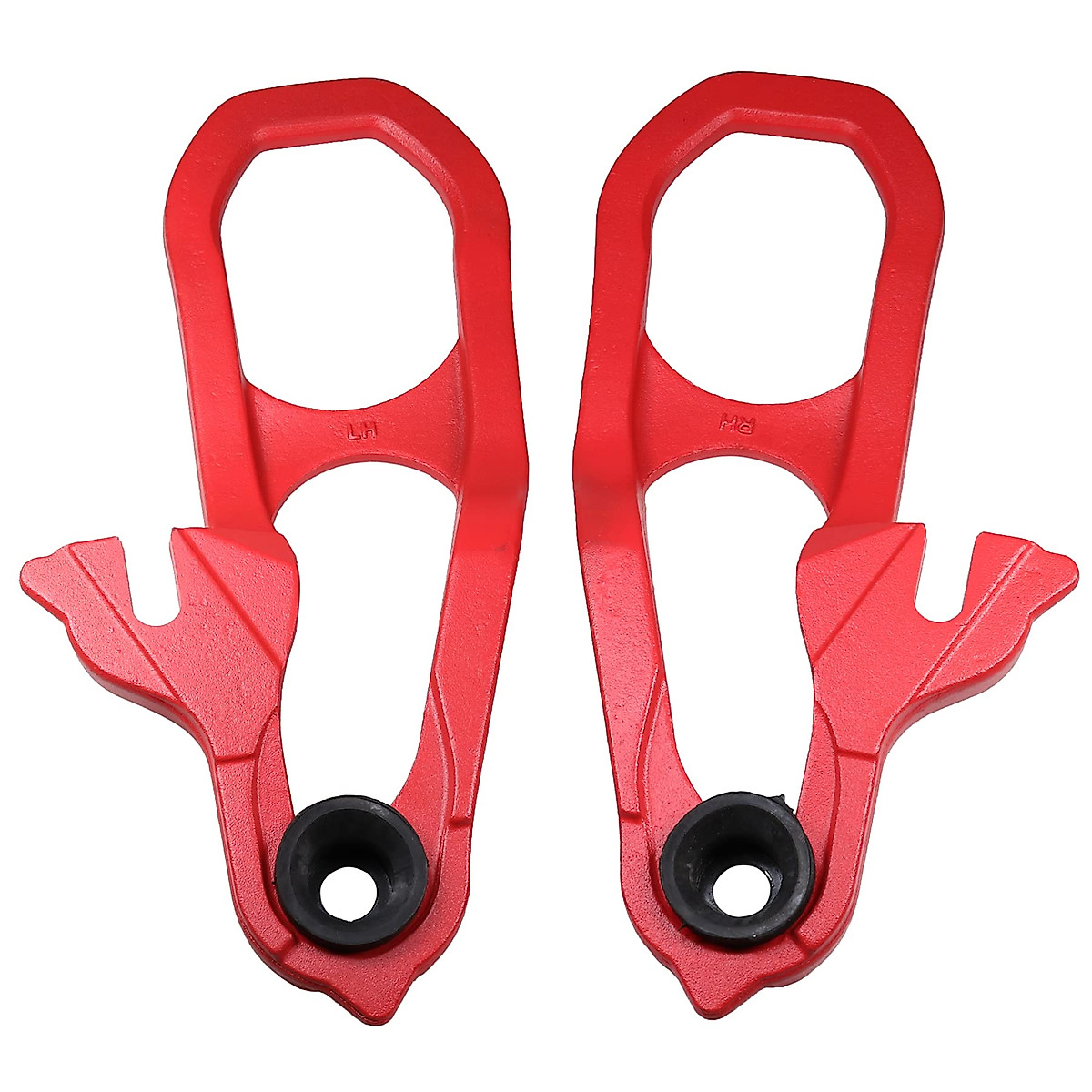 JDMSPEED New Heavy Daty Front Car Tow Hooks Left & Right with Hardware Red Replacement for Dodge Ram 1500 DT with 3.6L 5.7L Engine 2019 2020 2021 2022 Replaces 82215268AB 82215268AB 68272945AB