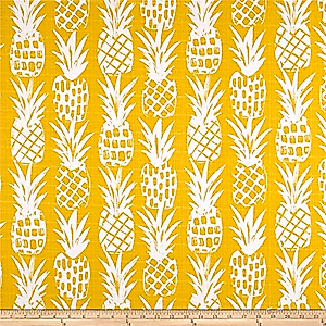 Premier Prints Luxe Outdoor Pineapple Pineapple, Fabric by the Yard
