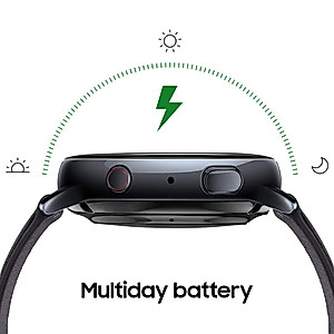 Samsung Galaxy Watch Active2 w/ enhanced sleep tracking analysis, auto workout tracking, and pace coaching (40mm), Cloud Silver - US Version with Warranty (Renewed)