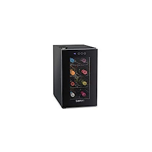 Cuisinart CWC-800CEN 8-Bottle Private Reserve Wine Cellar, Black