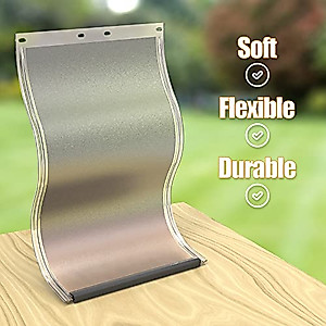 E-SDS Dog Door Replacement Flaps Medium Pet Flap Replacement for Dog Cat Doors Compatible with PetSafe PAC11-11038, 12 7/8" x 8 1/8"