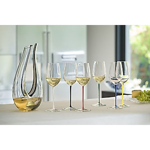 Riedel Fatto A Mano Riesling/Zinfandel Wine Glass, Blue