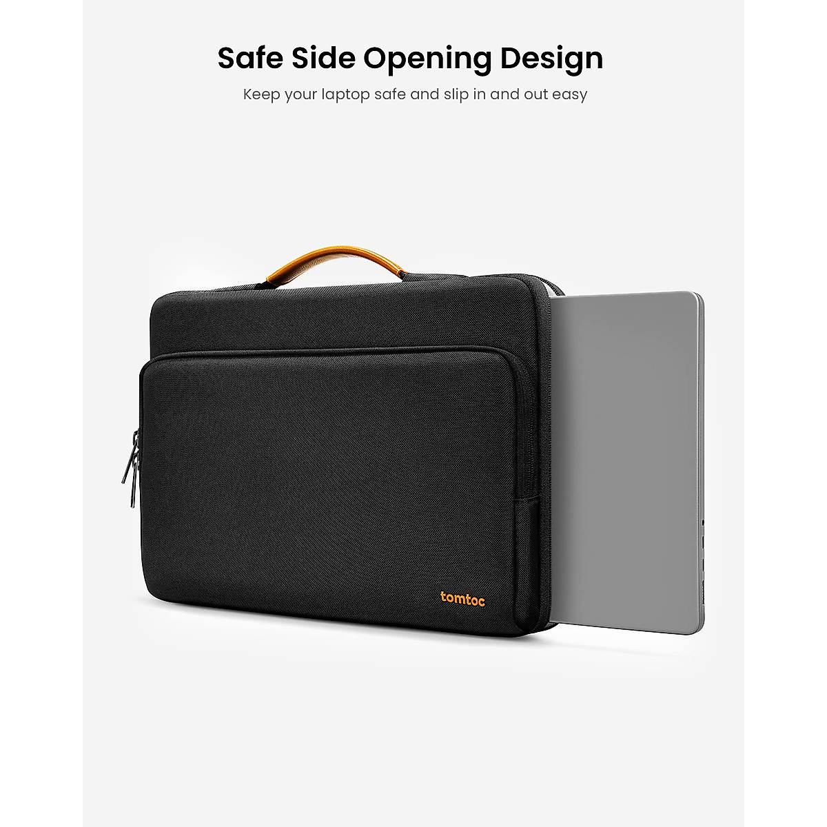 tomtoc 360 Protective Laptop Carrying Case for 13-inch MacBook Air M2/A2681 M1/A2337 2022-2018, MacBook Pro M2/A2686 M1/A2337 2022-2016, 13-inch Surface Pro 9/8/X, Water-Resistant Laptop Bag