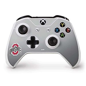Skinit Decal Gaming Skin Compatible with Xbox One S Controller - Officially Licensed Ohio State University Ohio State University Buckeyes Design