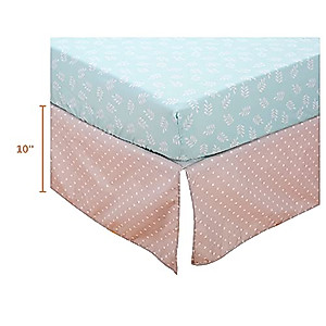 Baby Bees 4 Pieces Animal Safari Crib Bedding Sets for Boys and Girls | Baby Bedding Crib Set of Crib Sheet, Quilt, Dust Ruffle for Standard Size Crib