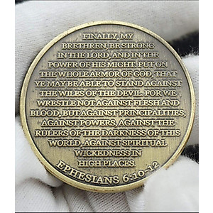 Put On The Whole Armor of God Coin Souvenir Commemorative Coins Bronze Collection