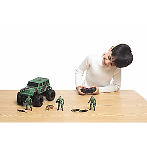 JOYIN Military Remote Control Vehicle Set with Army Action Figure, Off-Road RC Army Car Toys Gifts for Kids Boys Girls