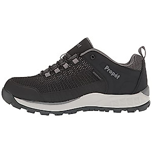 Propét Mens Vestrio Hiking Shoe, Black/Grey, 9 XX-Wide US