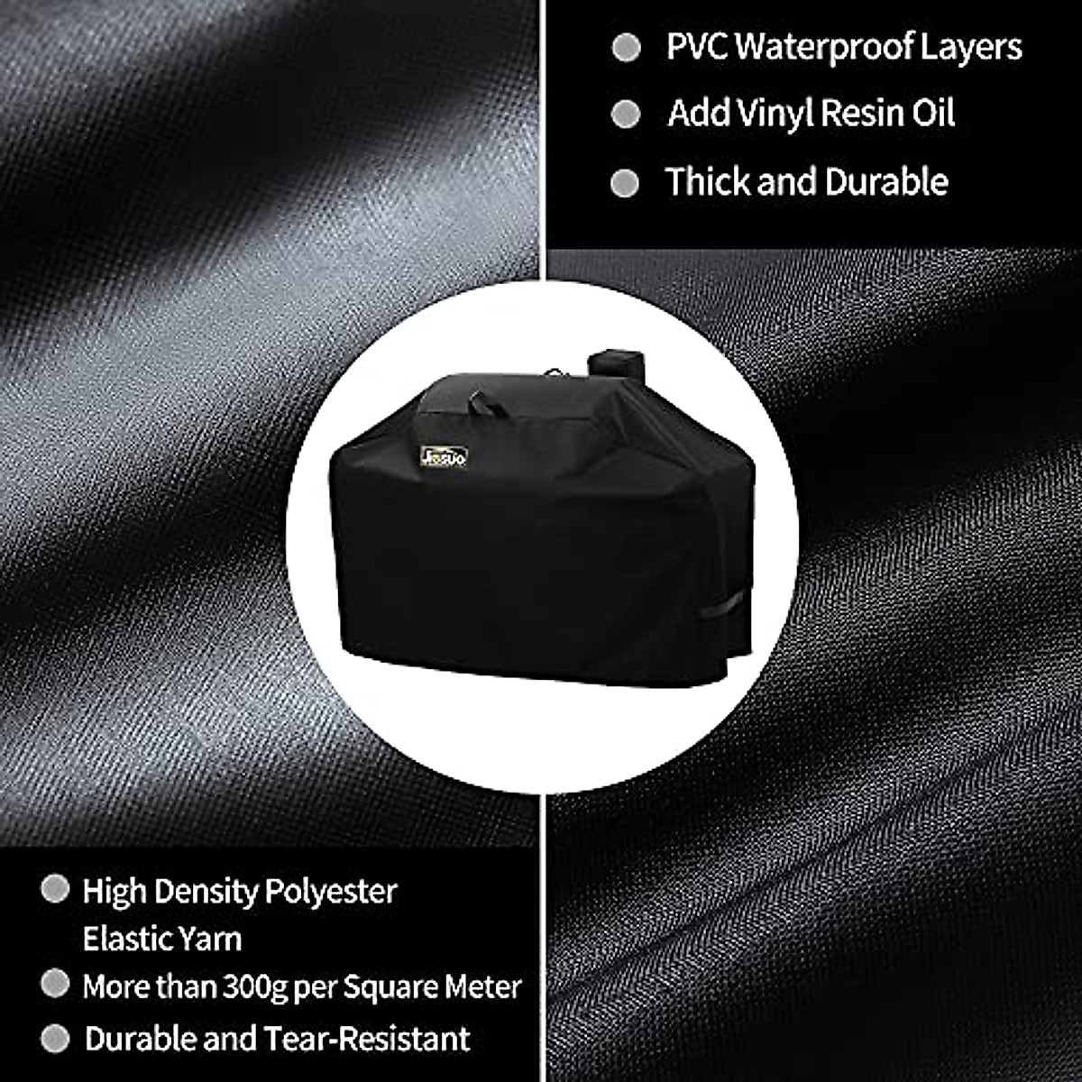 Jiesuo Grill Cover for Camp Chef 36 Inch Pellet Grills, SmokePro LUX 36, SmokePro SGX 36, Heavy Duty Waterproof Grill Cover for Camp Chef Grill