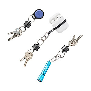 Nite Ize Polycarbonate Keyring 360 Magnetic Quick Connector, Magnetic Locking Split Rings for Keys